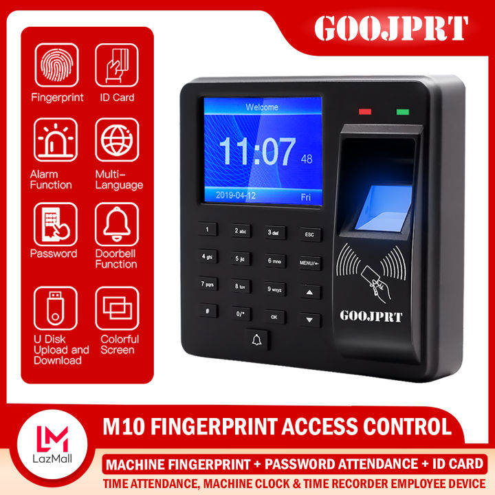 Goojprt M10 Fingerprint Access Control Time Attendance Machine Biometric Fingerprint