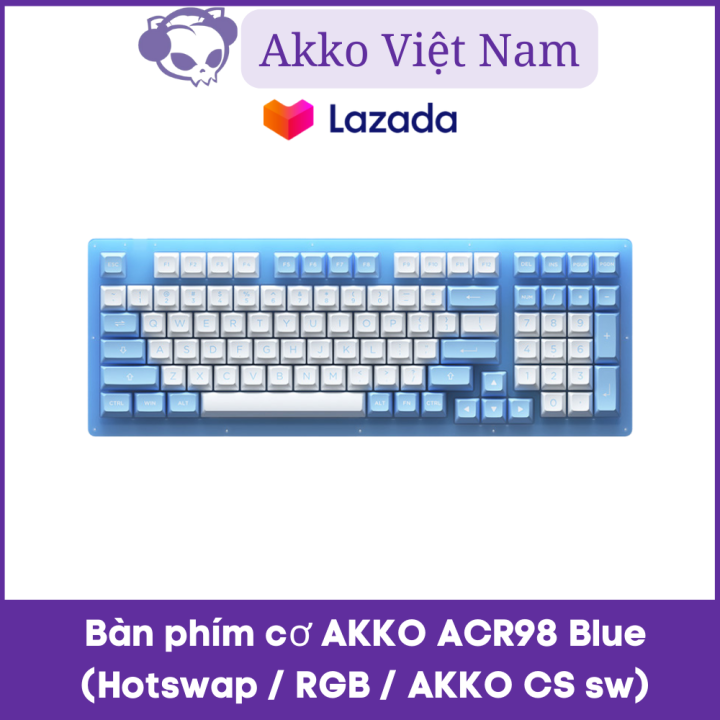 Bàn phím cơ AKKO ACR98 Blue (Hotswap / RGB / AKKO CS sw Jelly Blue ...