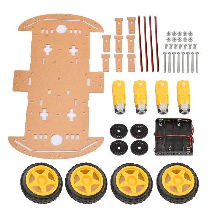 Smart Car Kit 4WD Smart Robot Car Chassis Kits Car With Speed Encoder ...
