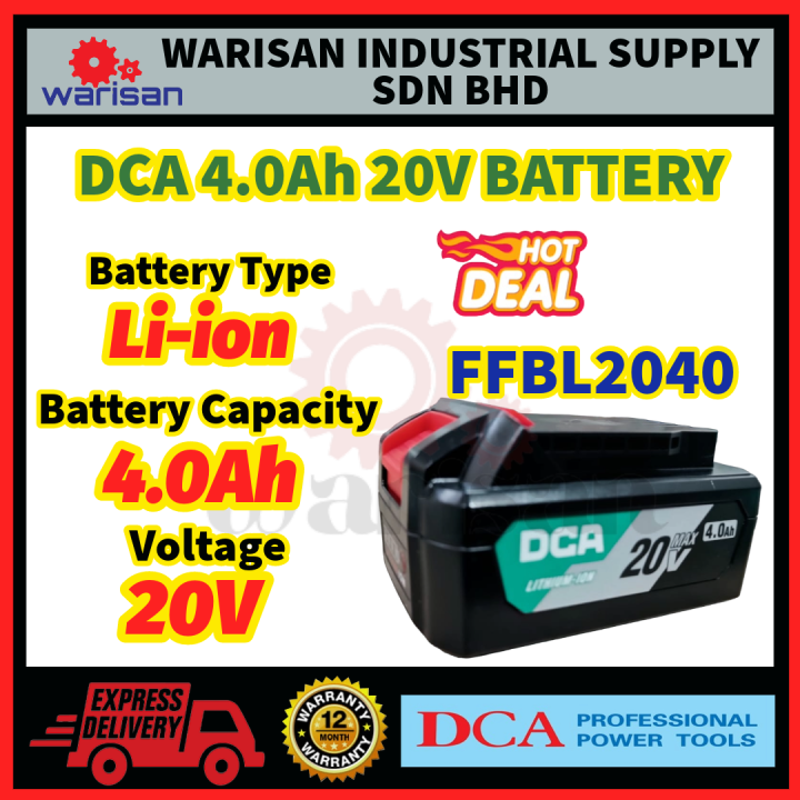 DCA FFBL2040 20V Li-ion Battery 4.0Ah | Lazada