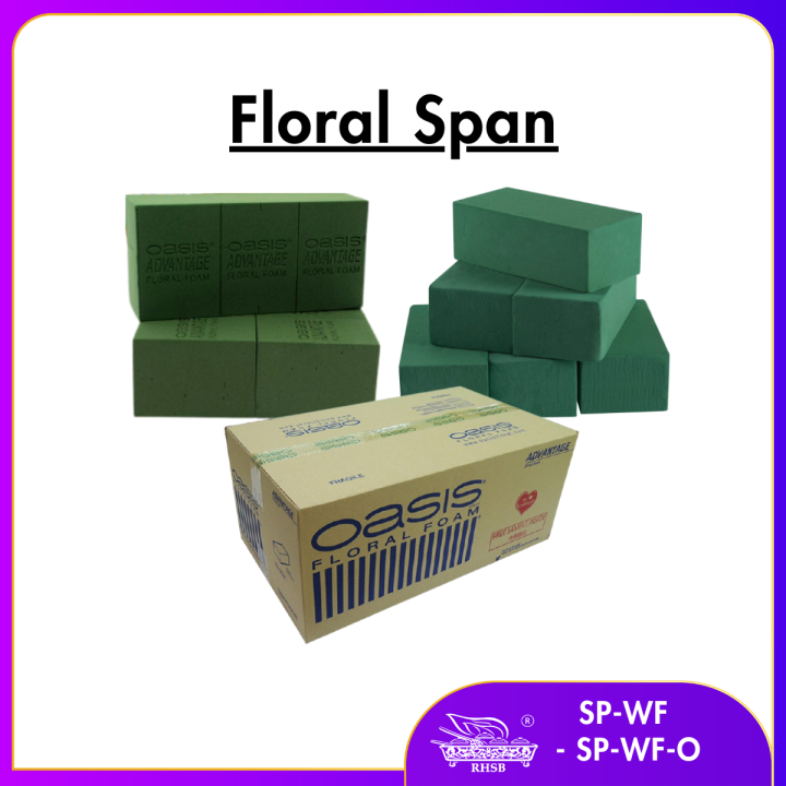 SPAN BUNGA TAK BERHABUK/ SPAN KERING/ FLOWER FOAM/ FLORAL FOAM/ SPAN ...