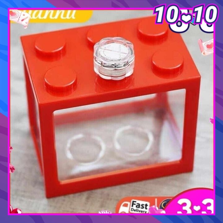 Aquarium Big 16x10.5x14.5cm Mini Lego Block Tank Betta , Guppy Tank ...