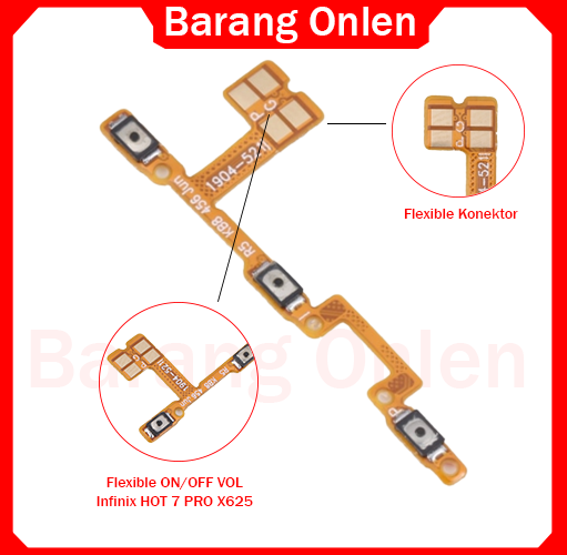 Infinix Hot 7 Pro X625 Flexible Tombol Power On/Off Volume | Lazada Indonesia