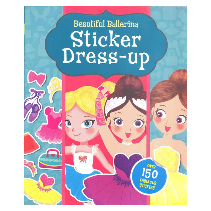 Dress-Up Sticker Activity Book Kids Ballerina Bestfriend Enchanted ...