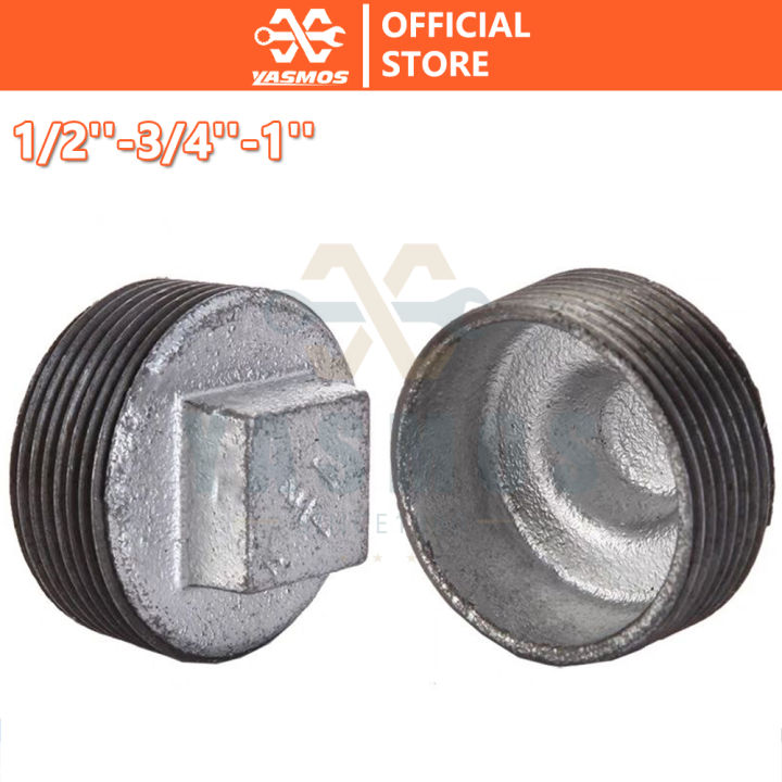 GI Plug Pipe Fittings 1/4" , 1/2" , 3/4" | Lazada PH