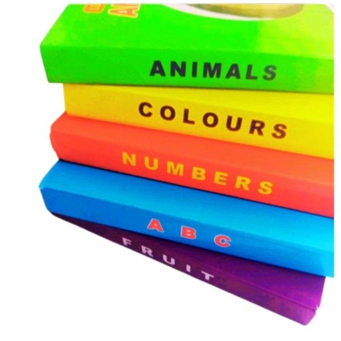 Kids Educational Mini Book Colors Animals Numbers Alphabet Fruits ...