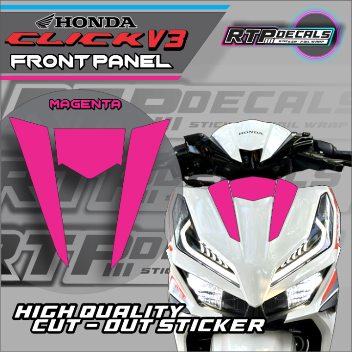 HONDA CLICK V3 FRONT PANEL DECALS STICKER | Lazada PH