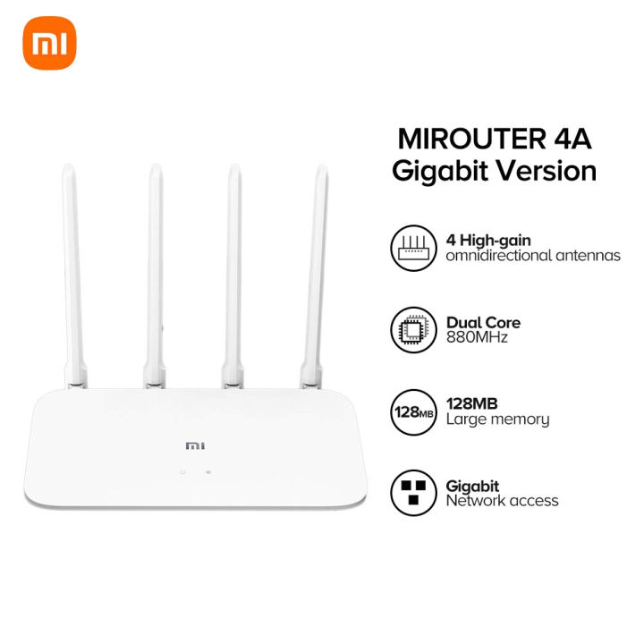 XIAOMI Mi Router 4A Gigabit 2.4GHz 5GHz Wi-Fi 1167Mbps Wi-Fi Router ...