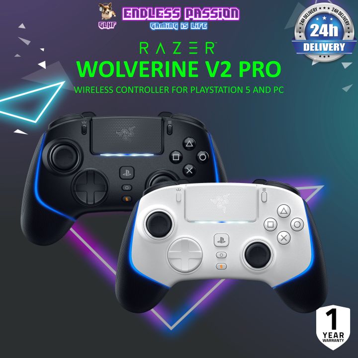 Razer Wolverine V2 Pro - Wireless PlayStation 5 & PC Gaming Controller ...