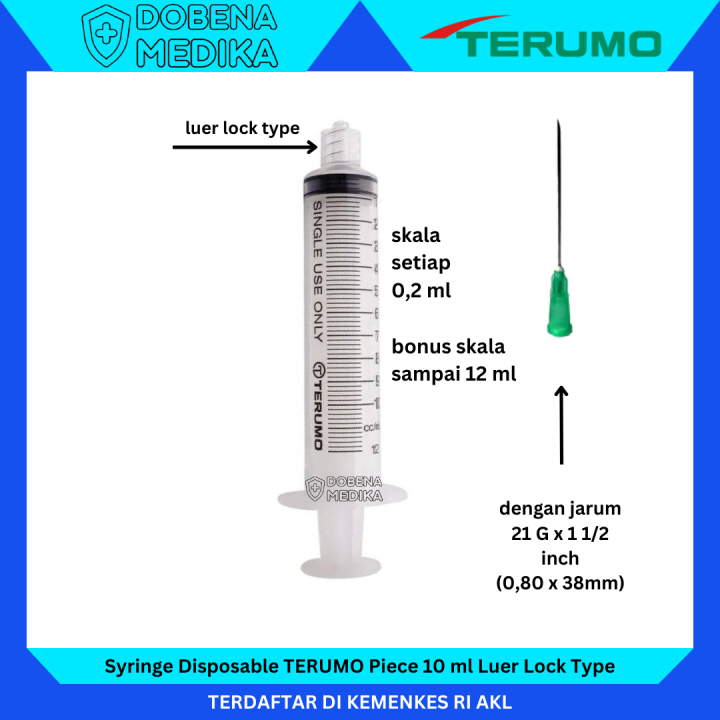 Terumo Syringe 10 ml Luer Lock Type | Lazada Indonesia