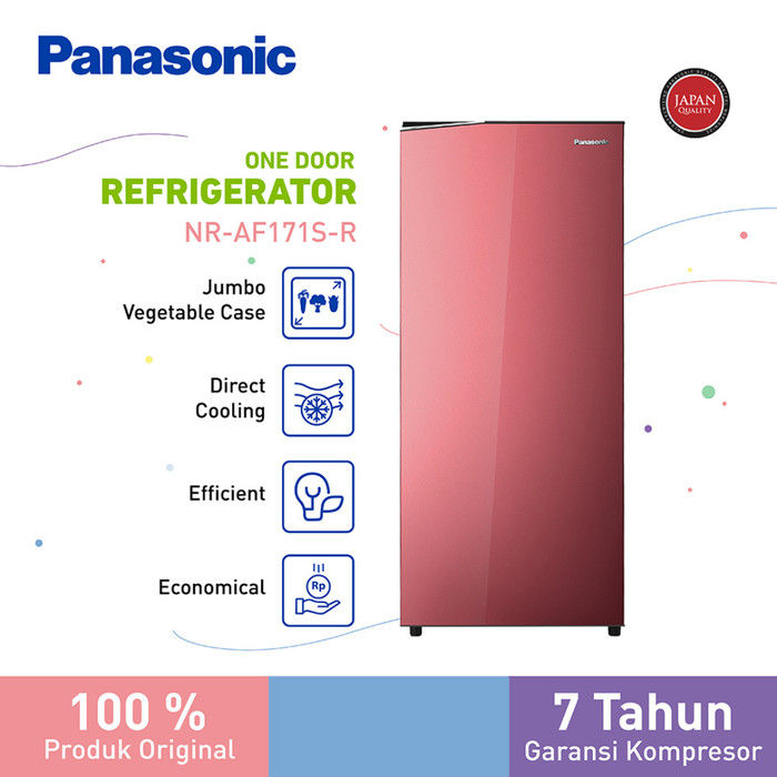 Panasonic NR-AF171S-R Kulkas 1 Pintu [155 L] - Red | Lazada Indonesia
