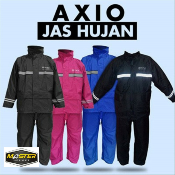 Jas Hujan Axio 882 Setelan Jaket Celana Mantel Mantol Ujan Axio Stelan ...