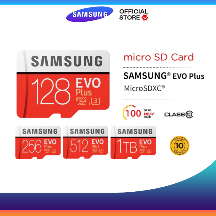 Samsung Evo Plus 1TB 512GB 256GB 128GB Micro SD Card Class 10 UHS-I U3 ...