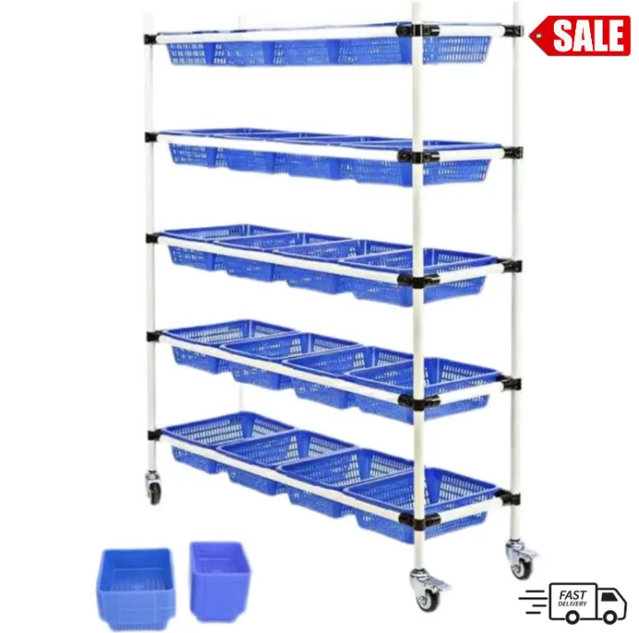 TROLLEY STORAGE RACKS SHELVING Packing Wrapping Firm Kerja working ...