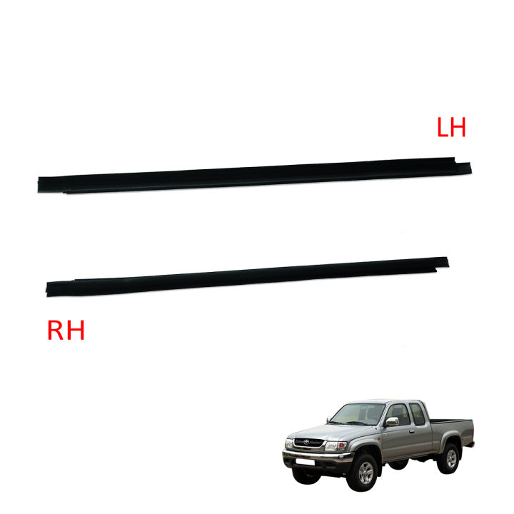 ยางรีดน้ำ ด้านนอก R+L คิ้วรีดน้ำ ซ้ายและขวา สีดำ 2ชิ้น toyota tiger ...