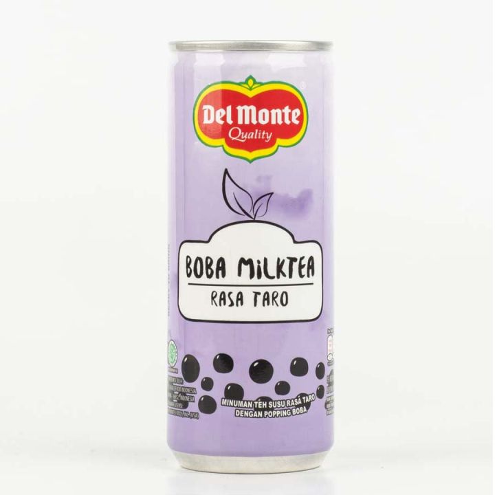 Del Monte RTD Milk Tea Taro 240 ml (Boba) | Lazada Indonesia