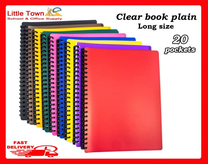 (LT OFFICE) KT Plain Clear Book Refillable Size Long and Short 20 ...
