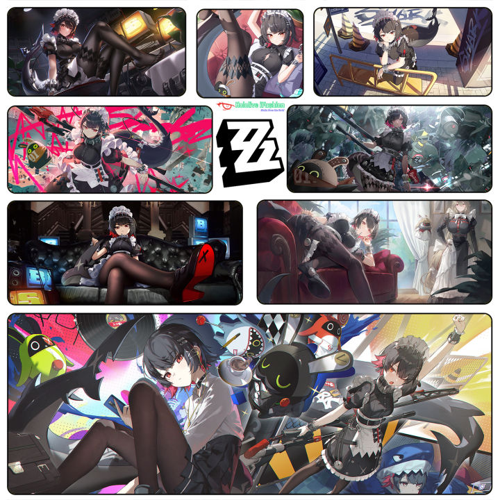 Zenless Zone Zero ☆ Ellen Joe ☆ ZZZ Oversize Edge-locked Mouse Pad Game ...