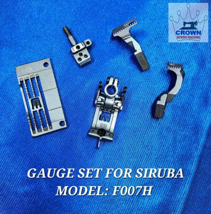 GAUGE SET SIRUBA MODEL: F007H (BOX TYPE) FOR PIPING SEWING MACHINE ...