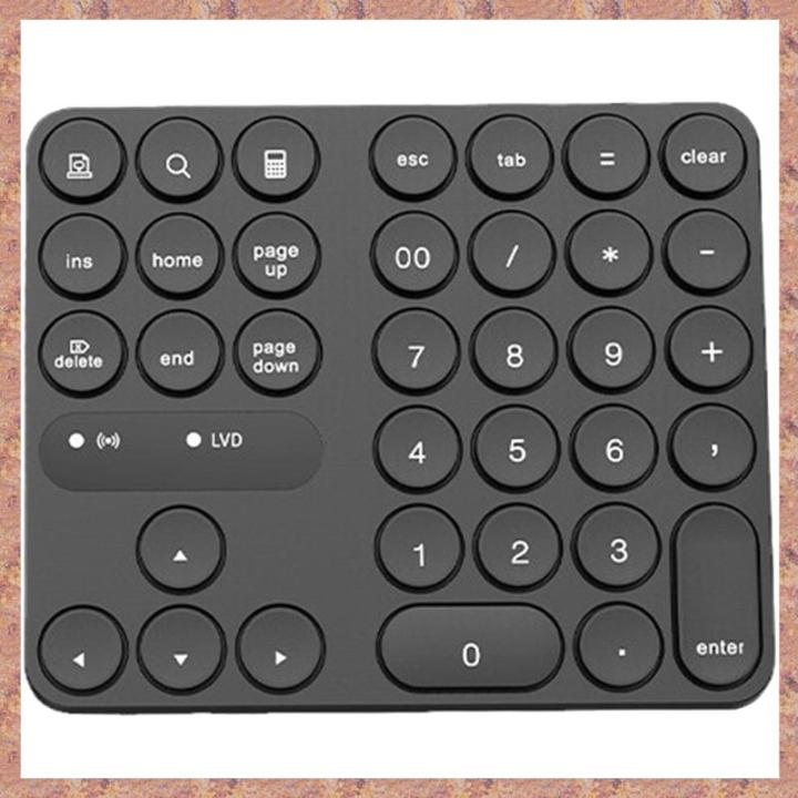 (ZAER) Rechargeable Double Bluetooth Number Pad Wireless Numeric Keypad ...