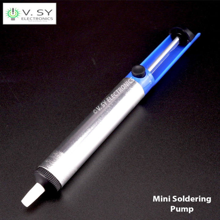 Mini Desoldering Pump Solder Remover Tool Sucker Soldering Lead Suction Desolder Tool Manual ...