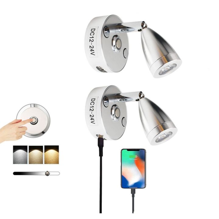 RV LED Spot Reading Lamps, 12V Interior Spotlight Contact Switch with ...