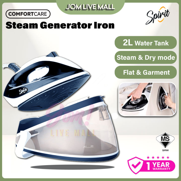 SPIRIT 2L Iron Steamer Garment Steam Iron Steam Generator Iron Baju ...
