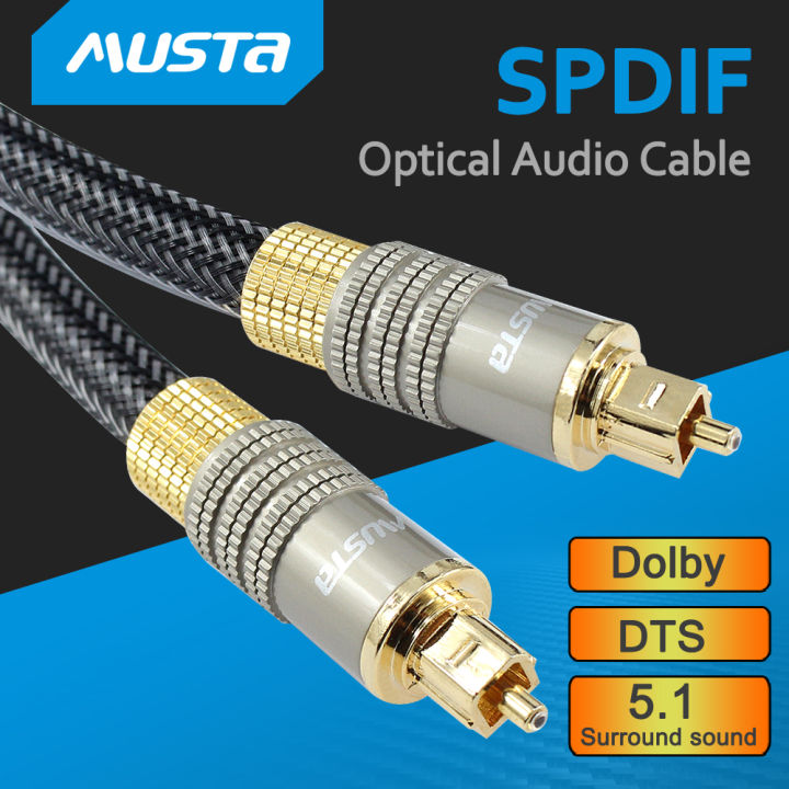 Digital Optical Fiber Audio Cable for Amplifiers Blu-ray Xbox TV Sound ...