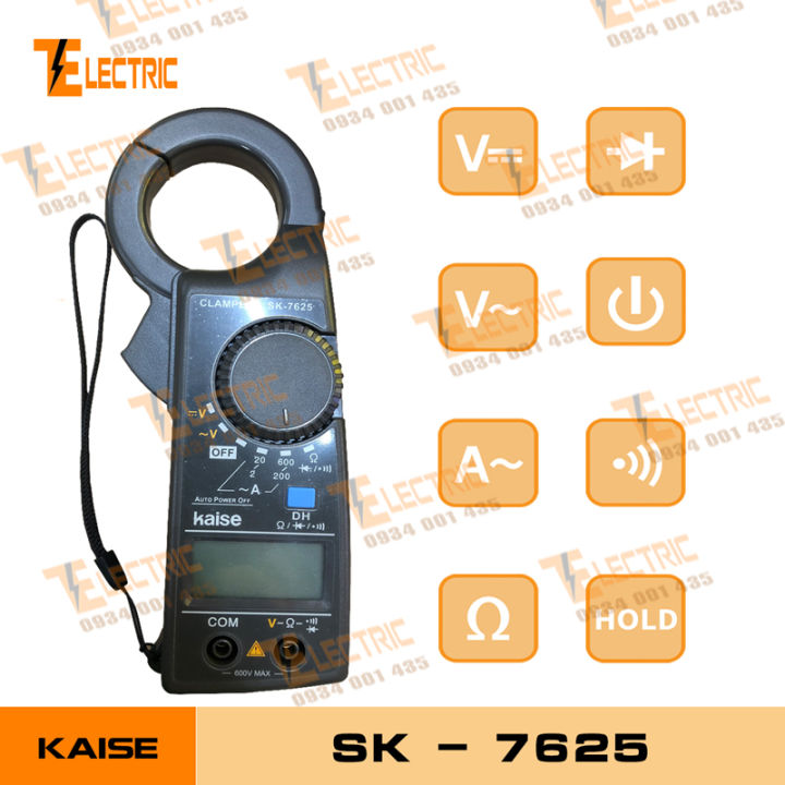 Kaise SK - 7625 Ampe Kìm Đo Điện Đo Dòng Điện AC 600A Kaise SK 7625 ...