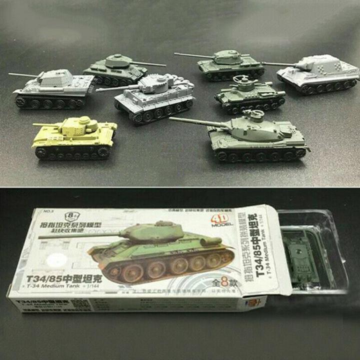 1:144 4D Assembled Tank Model Military German King Tiger Main Thumb ...
