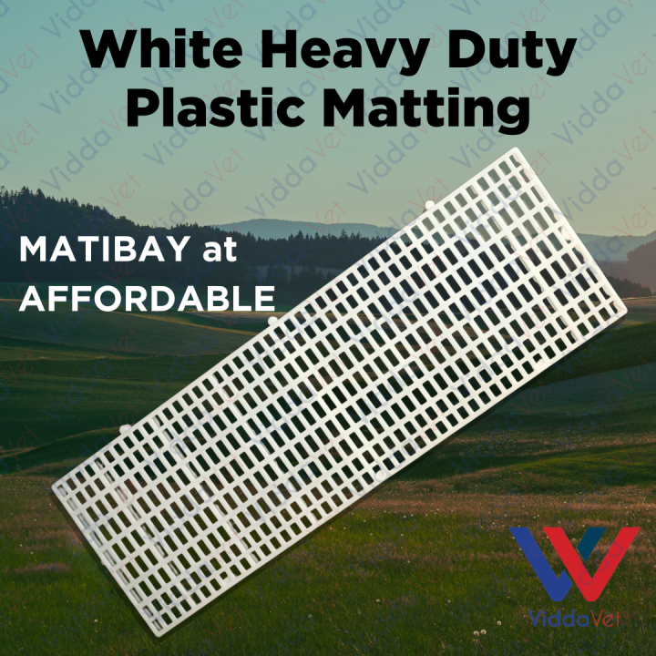 1x3 feet white Plastic Matting for dog cage pig pen flooring Plastic ...