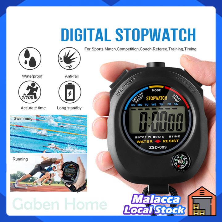 Professional Digital Counter Watch Lcd Chronograph Sports Stopwatch