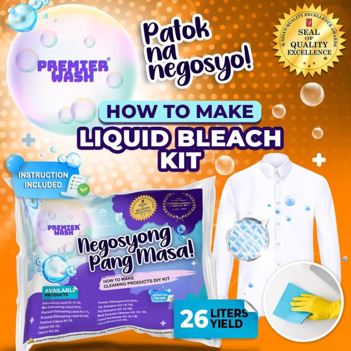 LIQUID BLEACH KIT 26 LITERS YIELD PREMIER WASH | Lazada PH