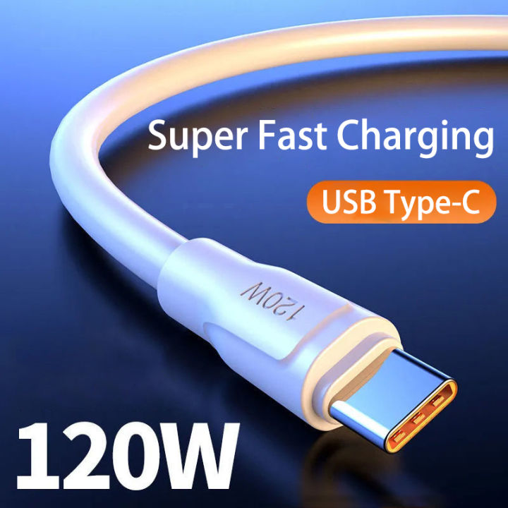 120W bold 6A super fast charging data cable applies to Huawei Type-c ...