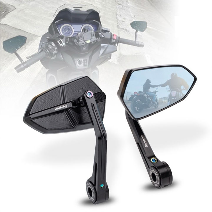 Universal Hand Guard Side Mirror Honda Yamaha NMAX XMAX NVX Aluminum ...