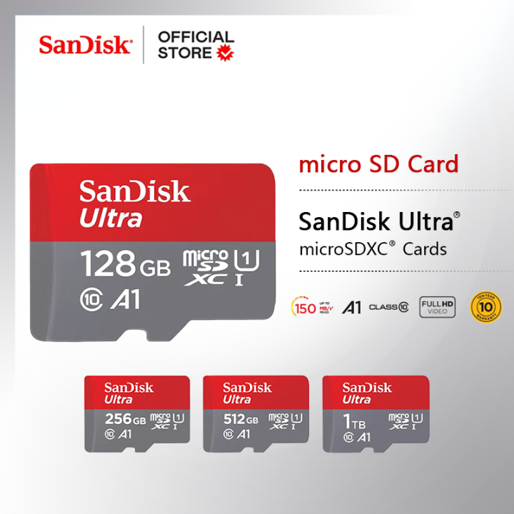 Sandisk Ultra Plus 128 GB MicroSD Card SanDisk Micro SD Card - Choose ...