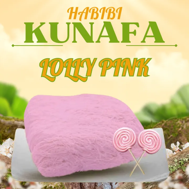 Kunafa Dough / Pastry Kunafa / Kunafa Raw Lolly Pink Flavor Kunafa ...