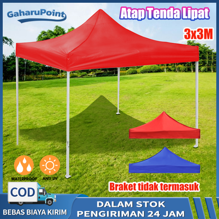 Atap Tenda Lipat 3x3 (Hanya Terpal Atap Saja Dan Tidak Termasuk Besi ...