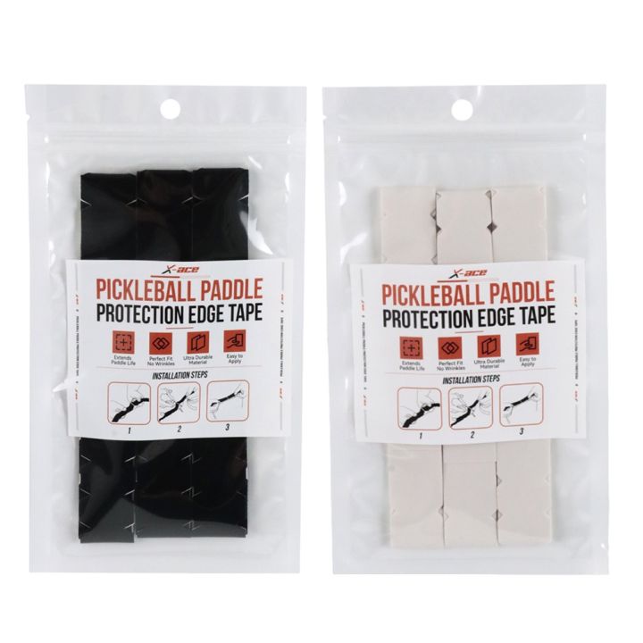 X-ace 3Pcs Pickleball Paddle Protection Tape, Paddle Head Edge Guard ...