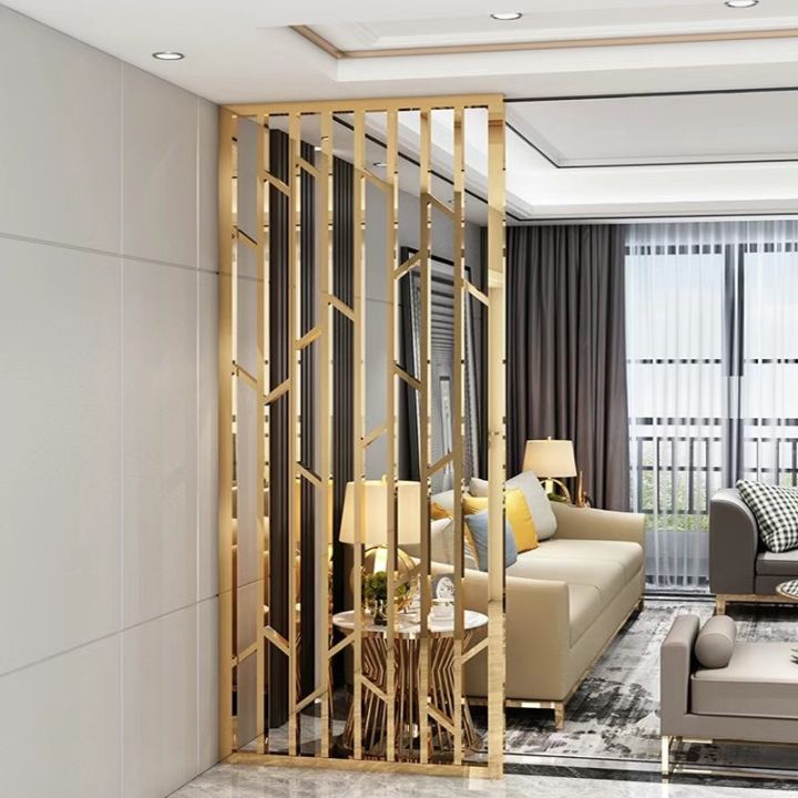 Stainless steel screen new Chinese hollow drawing yellow titanium gold ...