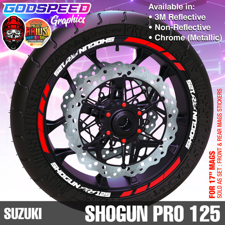 Suzuki Shogun PRO 125 (Set: Harap at Likod 4 Sides)Mags Sticker | Lazada PH
