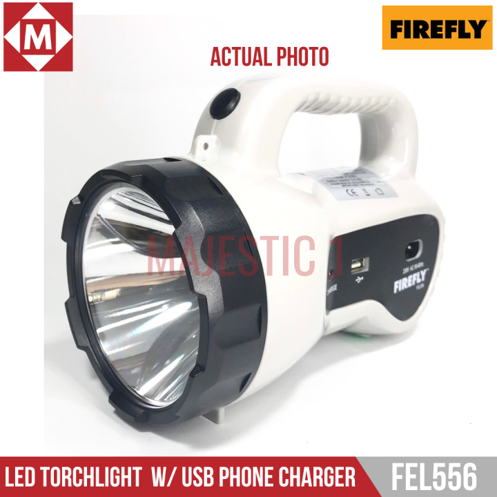 Firefly FEL556 Powerful LED Torch Light With USB Phone Charger | Lazada PH