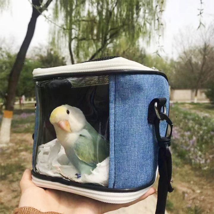 Transparent Mesh Travel Cage Carrying Backpack for Parrot and Small ...