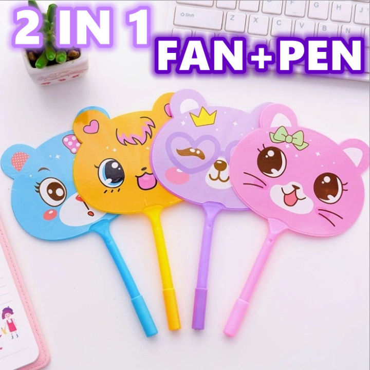 (1 PC) Cute Pen Cat Fan Ballpoint Pen Stationery Set Student Child ...