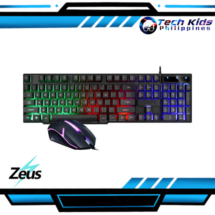 Zeus Combo Gamer Keyboard and Mouse LED K001 | Lazada PH