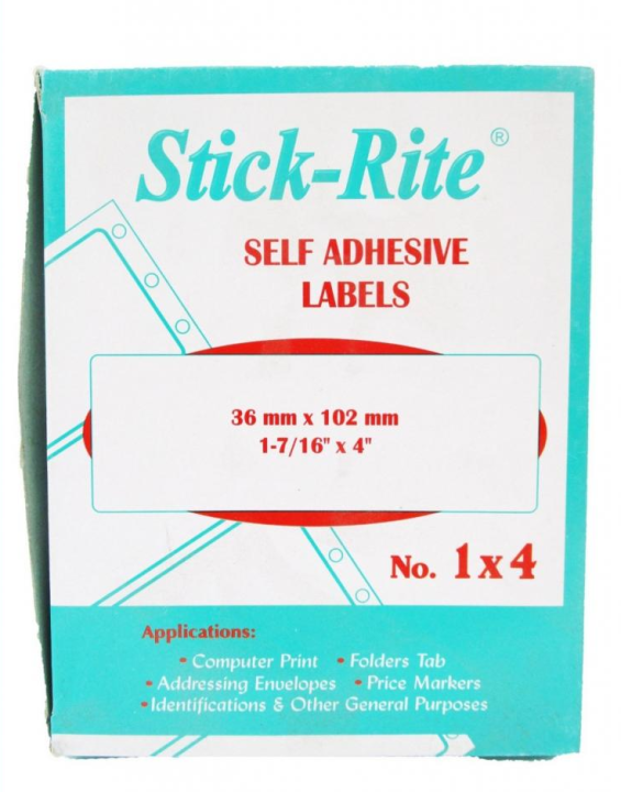 Stick-Rite Self Adhesive Cut Sized Labels Computer Print Price Marker ...