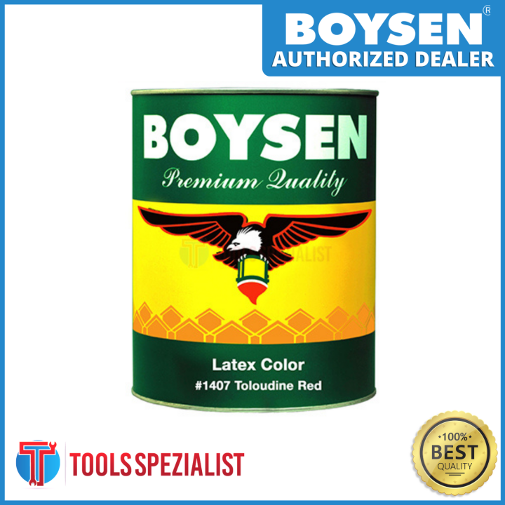 BOYSEN B1407 LATEX COLOR TOLOUDINE RED 1L | Lazada PH