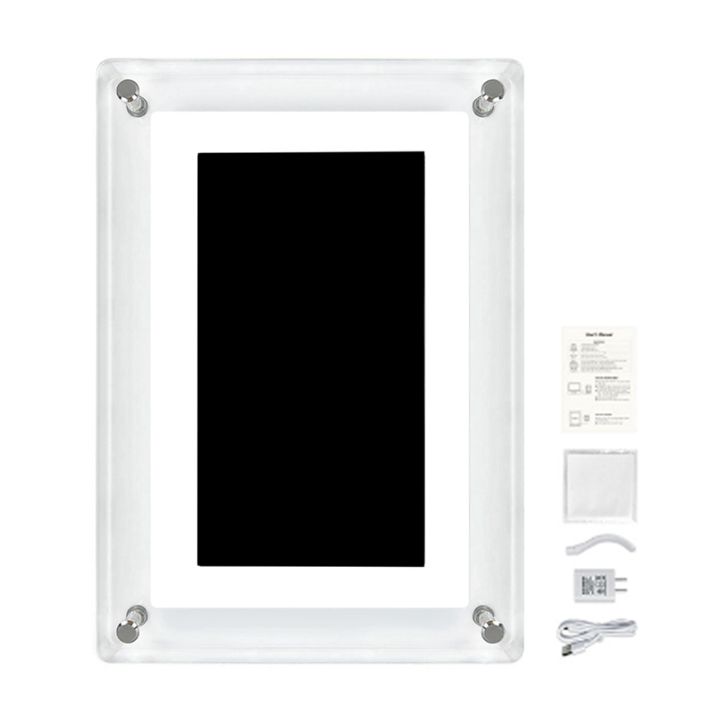 Video Player Frame Digital Photo Frame Acrylic 7 Inch 1500MAh IPS ...