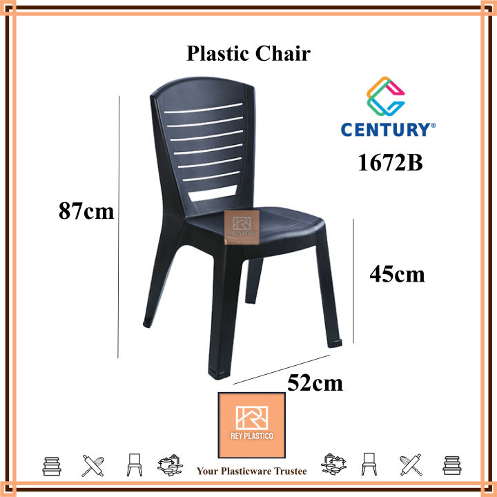 Century Plastic Dining Chair 1672B / LH Brand Plastic Chair / Kerusi ...