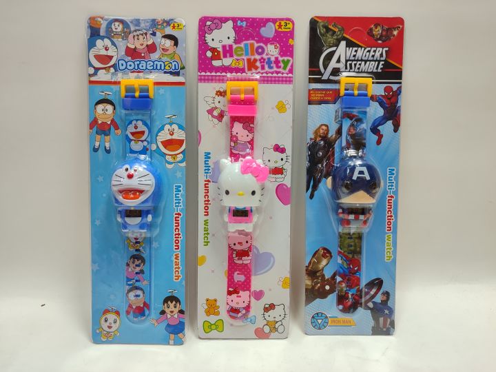 Mainan Anak Jam Tangan Aksesoris Superhero Kartun Avenger Karakter ...